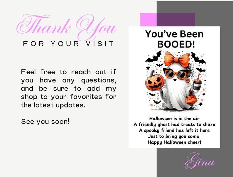 You’ve Been Booed Printable Kit, I’ve Been Booed Sign, Boo Basket Gift ...