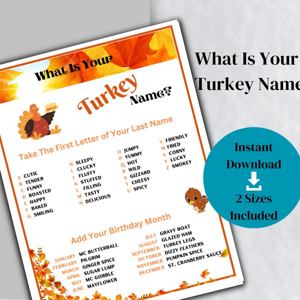 Thanksgiving Games for Kids - Etsy