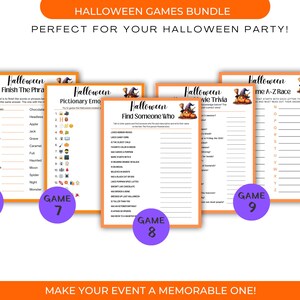 Office Halloween Games Bundle Printable Classroom Activity Fun Girls ...