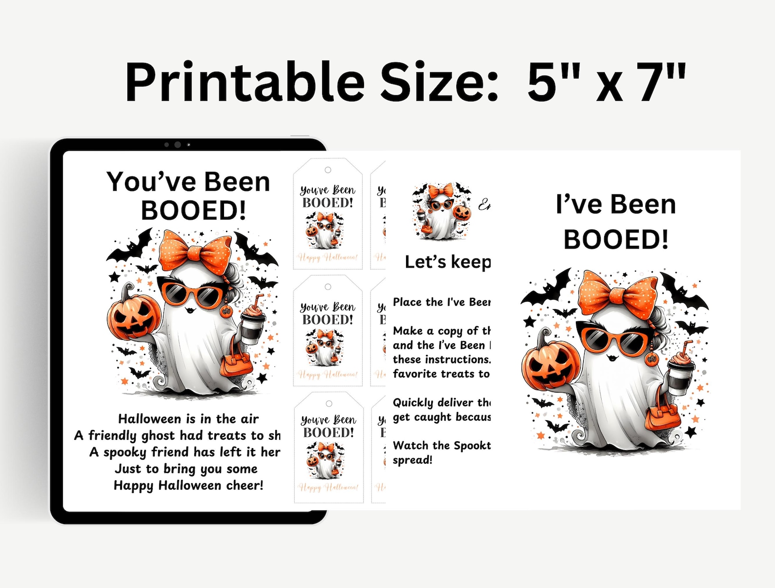 You’ve Been Booed Sign Printable I’ve Been Booed Gift Tags Cute ...