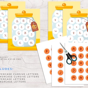 Cookie Jar Alphabet Matching Activity for Kids, Letter Recognition, Pre ...