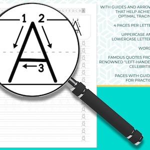 Left Handed Handwriting Practice Worksheets for Adults | Trace & Write ...