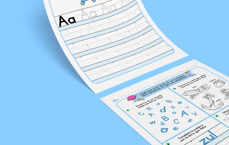 Handwriting Workbook for Kids in Spanish, Spanish Handwriting Practice ...