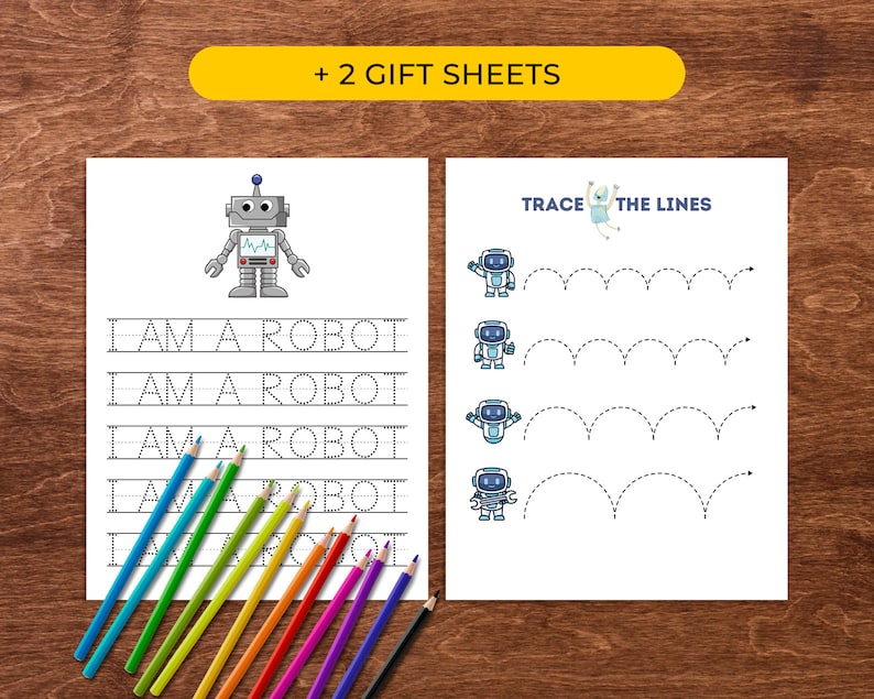 Build a Robot Activity for Kids - Robot Printable Craft - Preschool ...