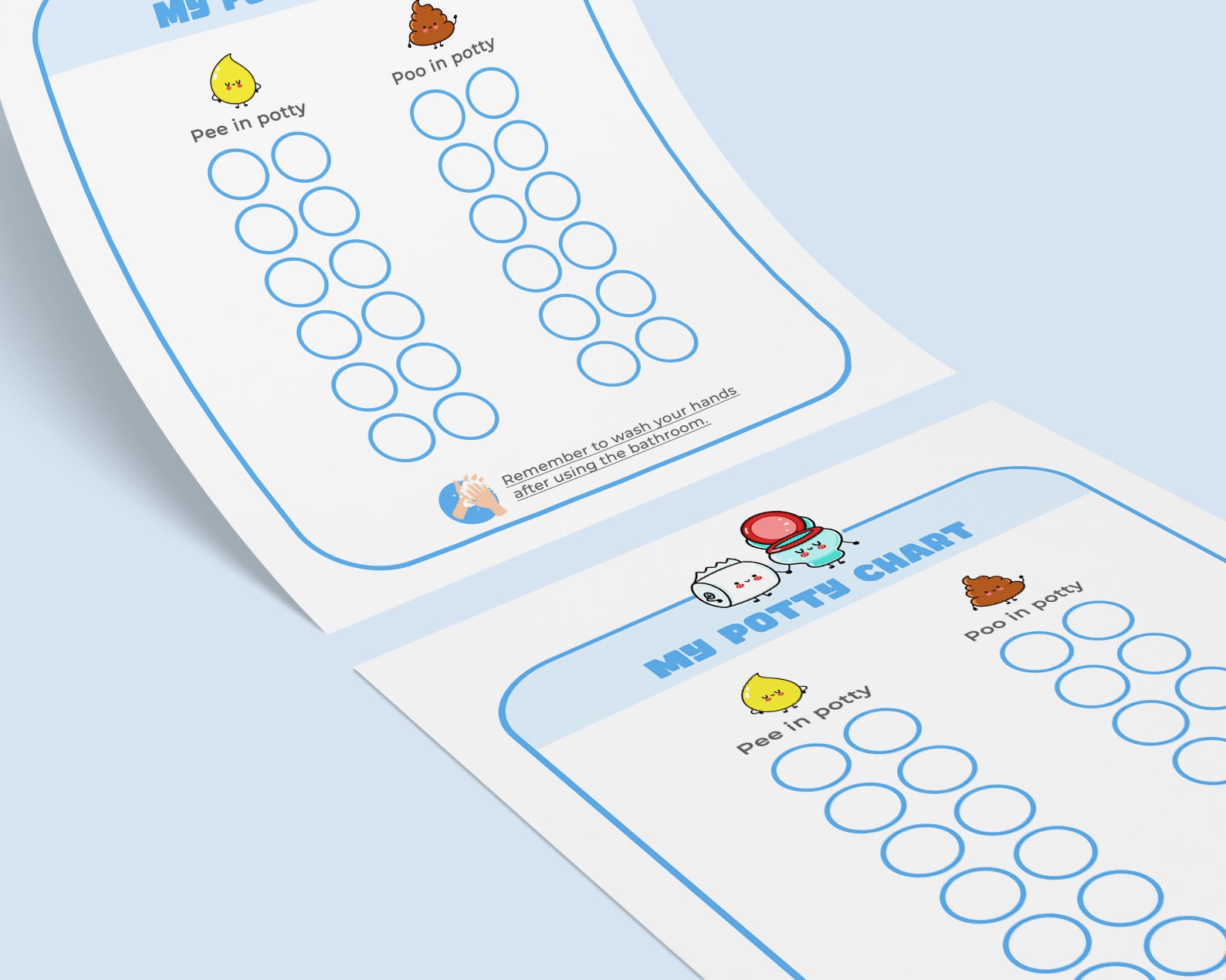 Printable Potty Training Chart | Sticker Chart | Toilet Training ...