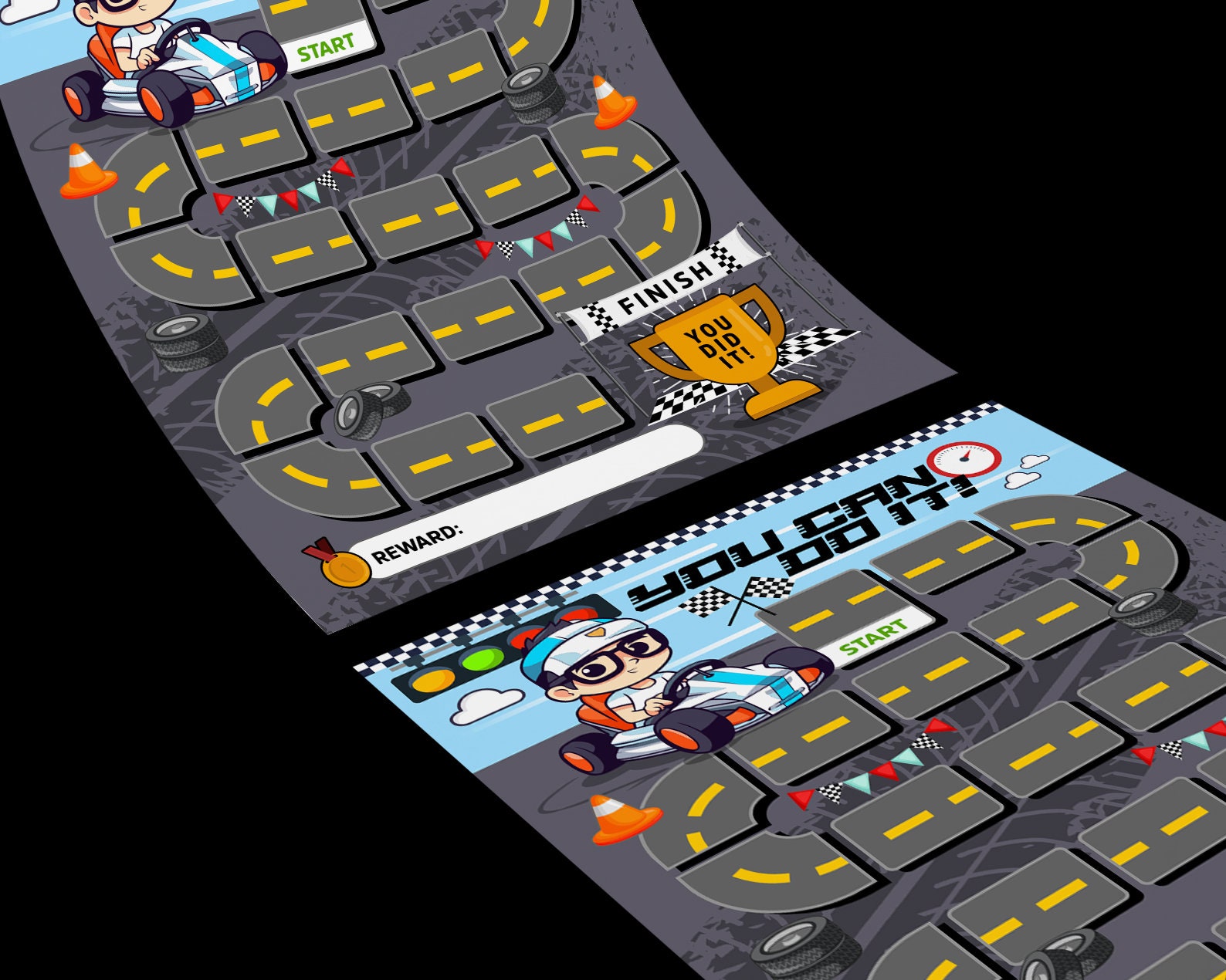 Printable Racing Car Reward Chart | Cars Kids Behavior Chart | Instant ...