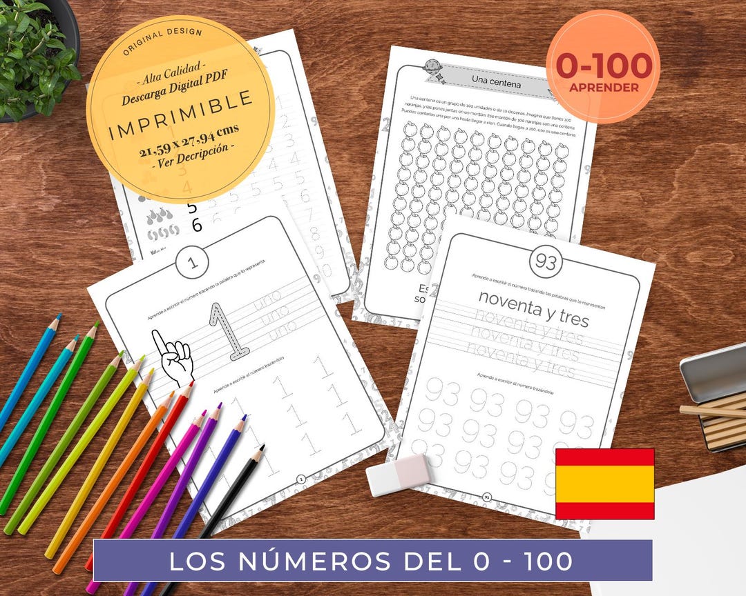 Numbers 0 to 100, Tracing Sheets for Numbers, Learn the Numbers, Trace ...