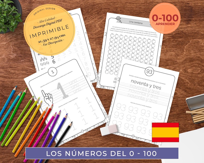 Numbers 0 to 100, Tracing Sheets for Numbers, Learn the Numbers, Trace ...