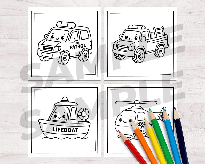 Emergency Vehicles Coloring Pages, 12 Emergency Vehicles Coloring Pages ...