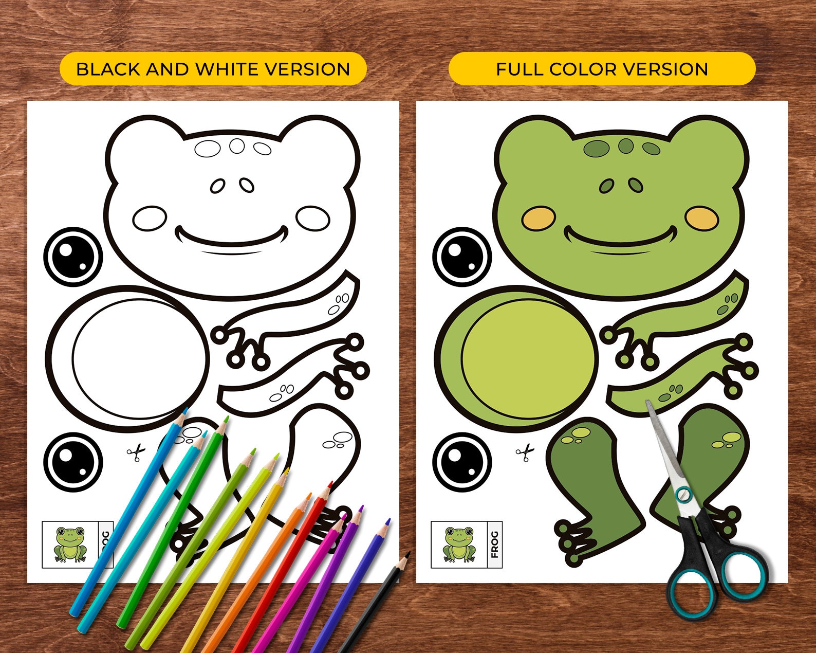 Build a Frog Spring Activity for Kids - Frog Printable Craft ...