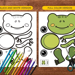 Build a Frog Spring Activity for Kids - Frog Printable Craft ...