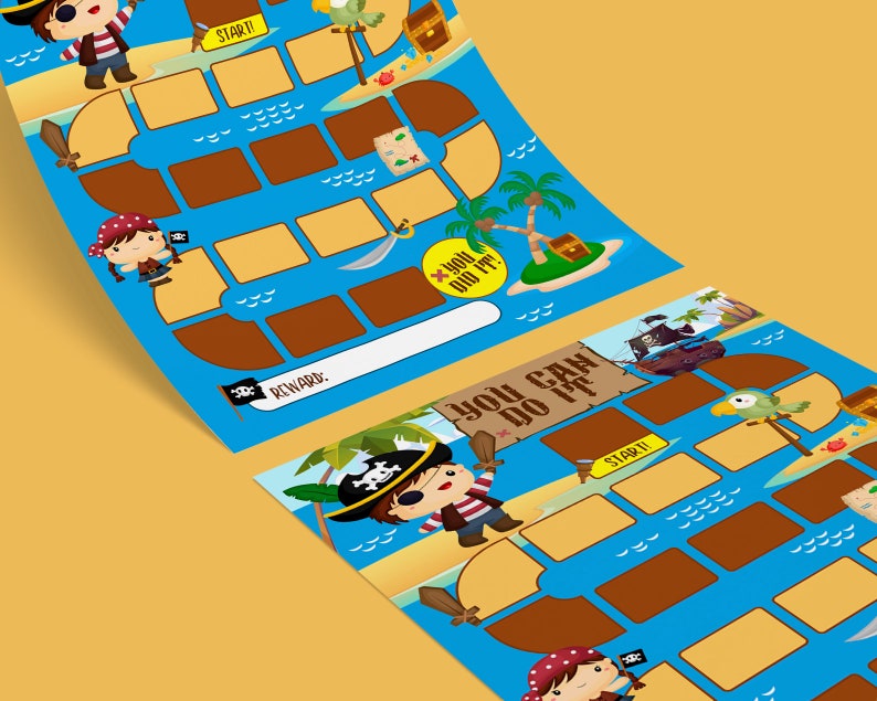 Pirates Reward Chart Printable for Kids | Sticker Chart | Toddler ...