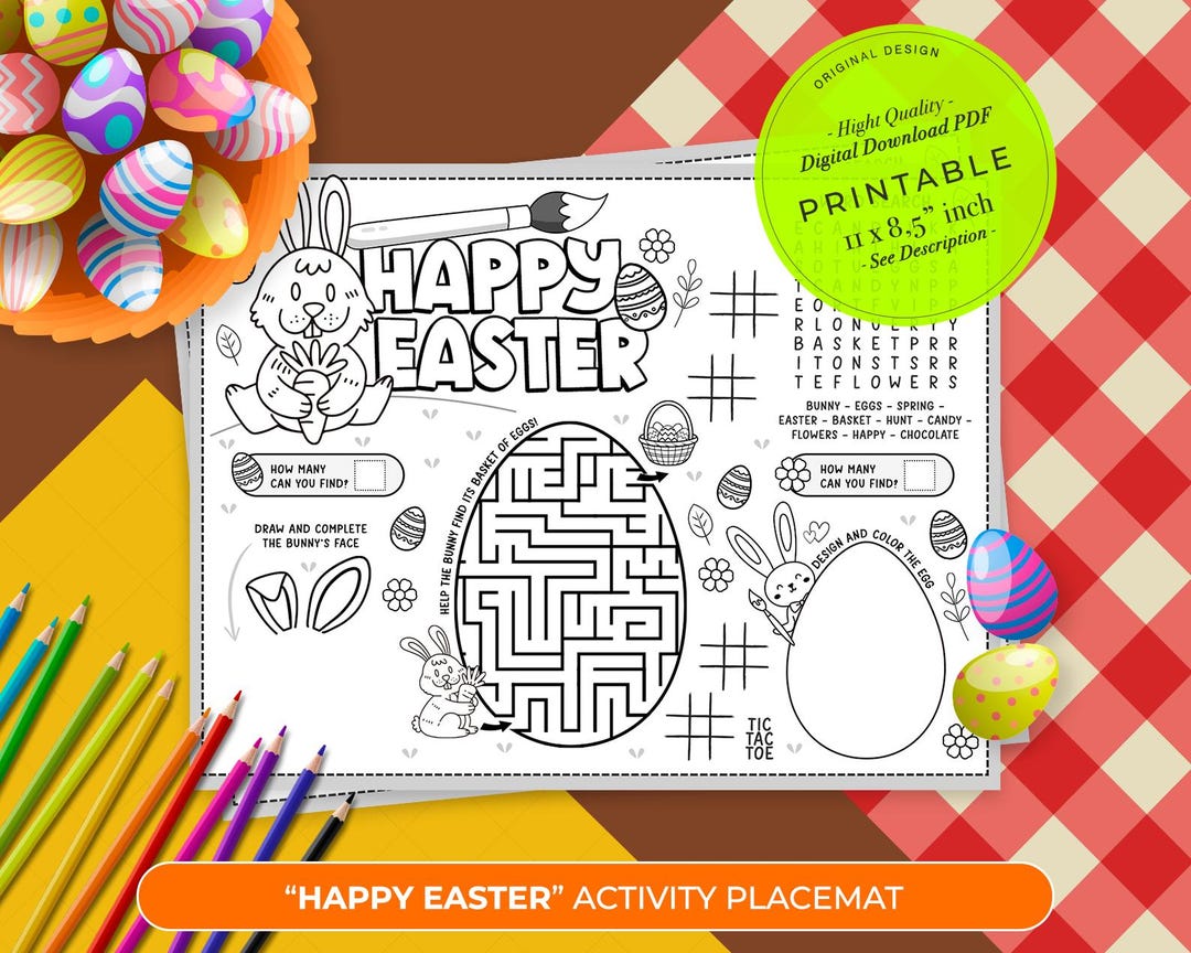 Printable Easter Activity | Easter Coloring Page | Easter Activity ...