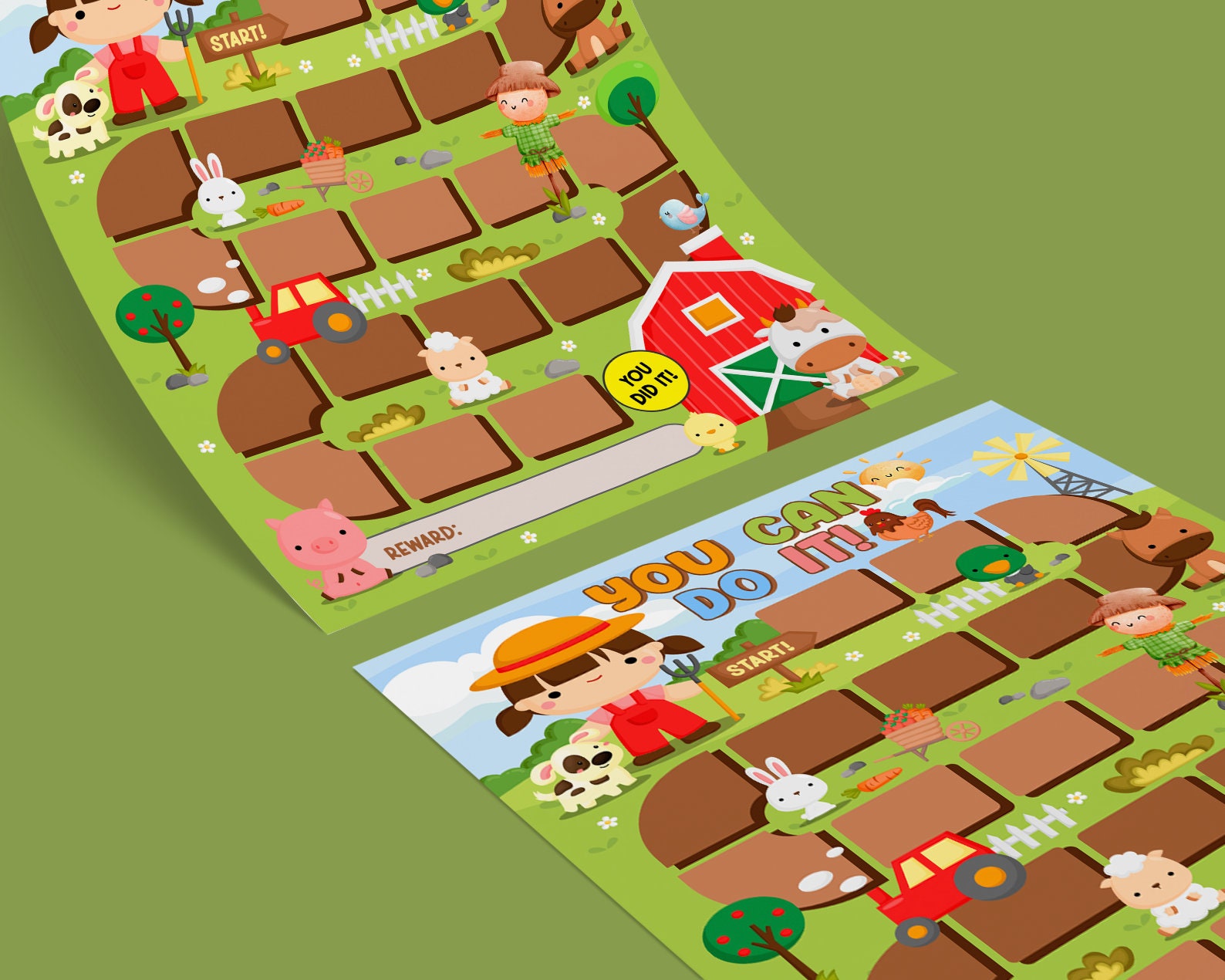 Farm Reward Chart | Printable Farm Kids Behavior Chart | Potty Training ...