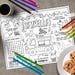 Ice Cream Birthday Party Coloring Placemat, Printable Ice Cream Truck ...