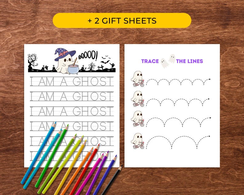 Ghost Printable Craft | Preschool Printable | Build a Ghost Fall ...
