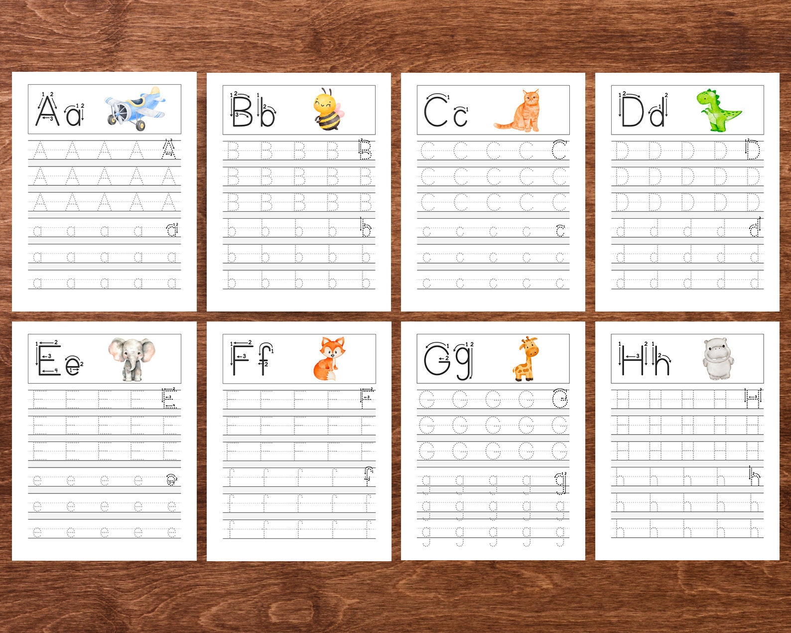 Left Handed Handwriting Practice Worksheets for Kids | Trace & Write ...