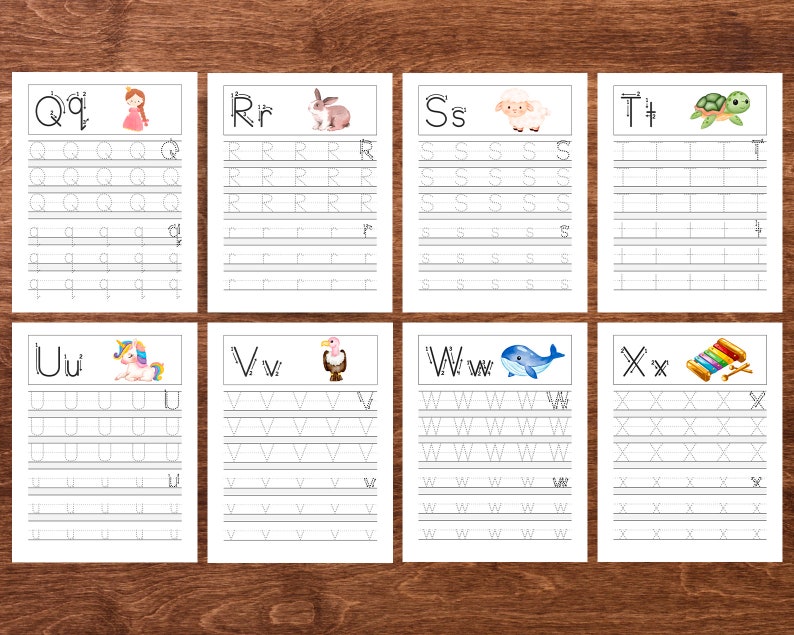 Left Handed Handwriting Practice Worksheets for Kids | Trace & Write ...