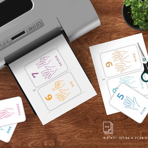 FINGER COUNTING Printable, Count the Fingers, Early Maths. Preschool ...