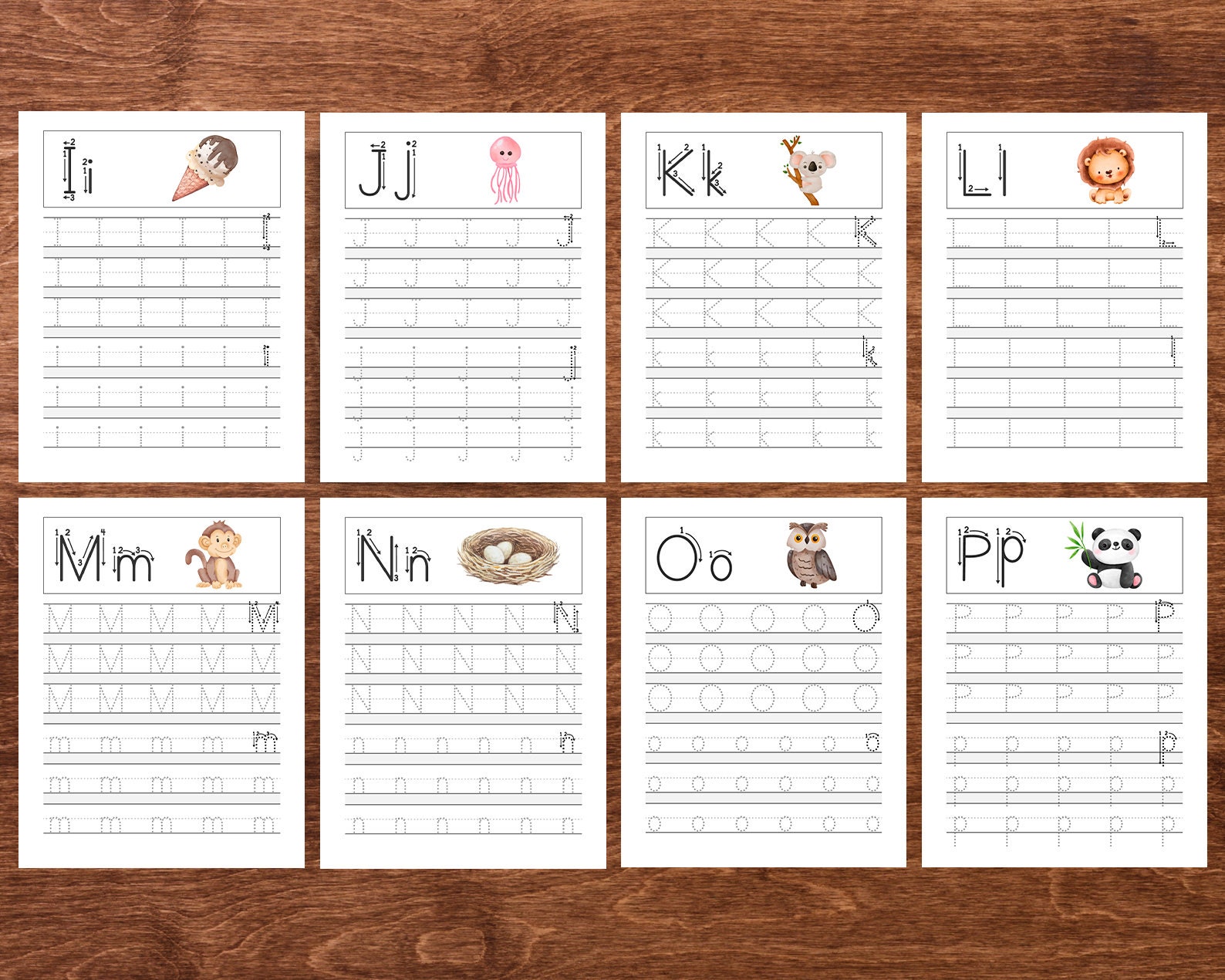 Left Handed Handwriting Practice Worksheets for Kids | Trace & Write ...