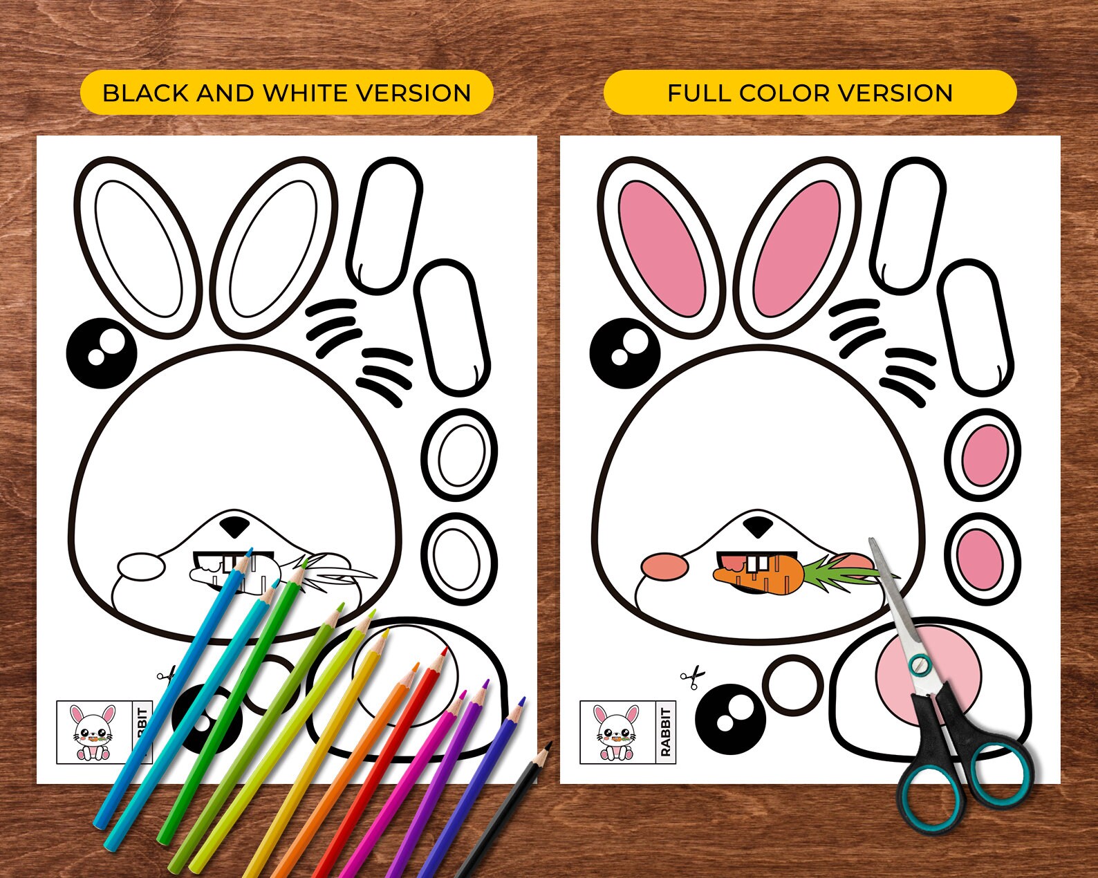 Easter Bunny Kid's Craft, Printable Easter Activity, Spring Classroom ...