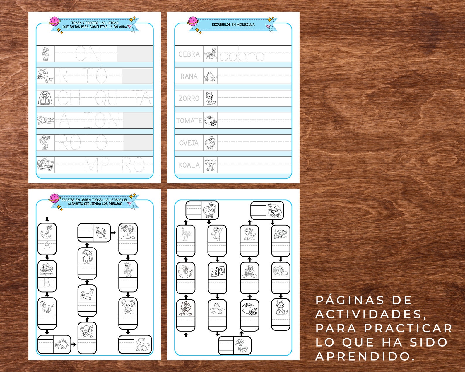 Handwriting Workbook for Kids in Spanish, Spanish Handwriting Practice ...