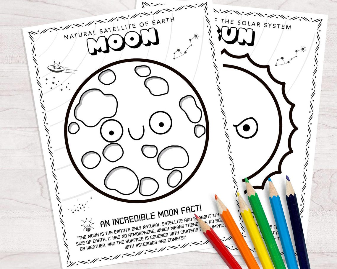 Printable Solar System Coloring Pages | Interesting Facts About the ...