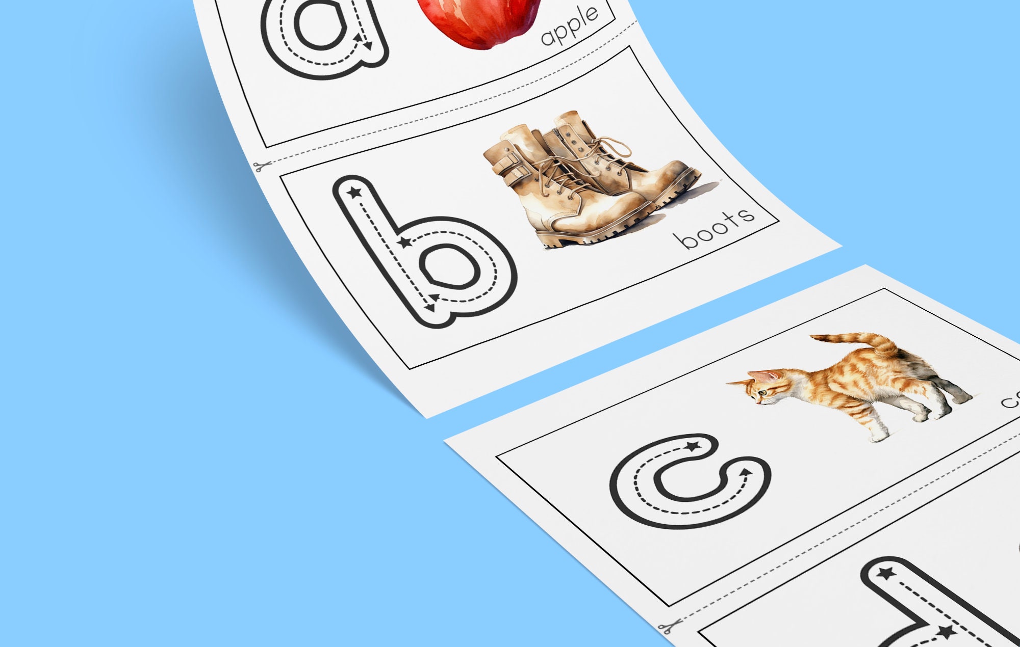 Montessori Cards for Toddlers, Printing Primer Cards, Lowercase Edition ...