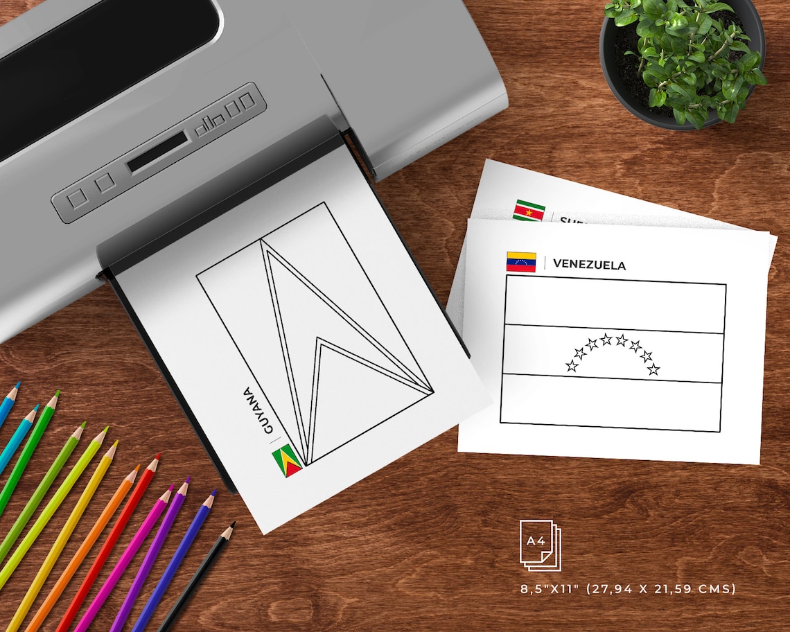 SOUTH AMERICA FLAGS Coloring Pages, Americas Flags Coloring Book ...