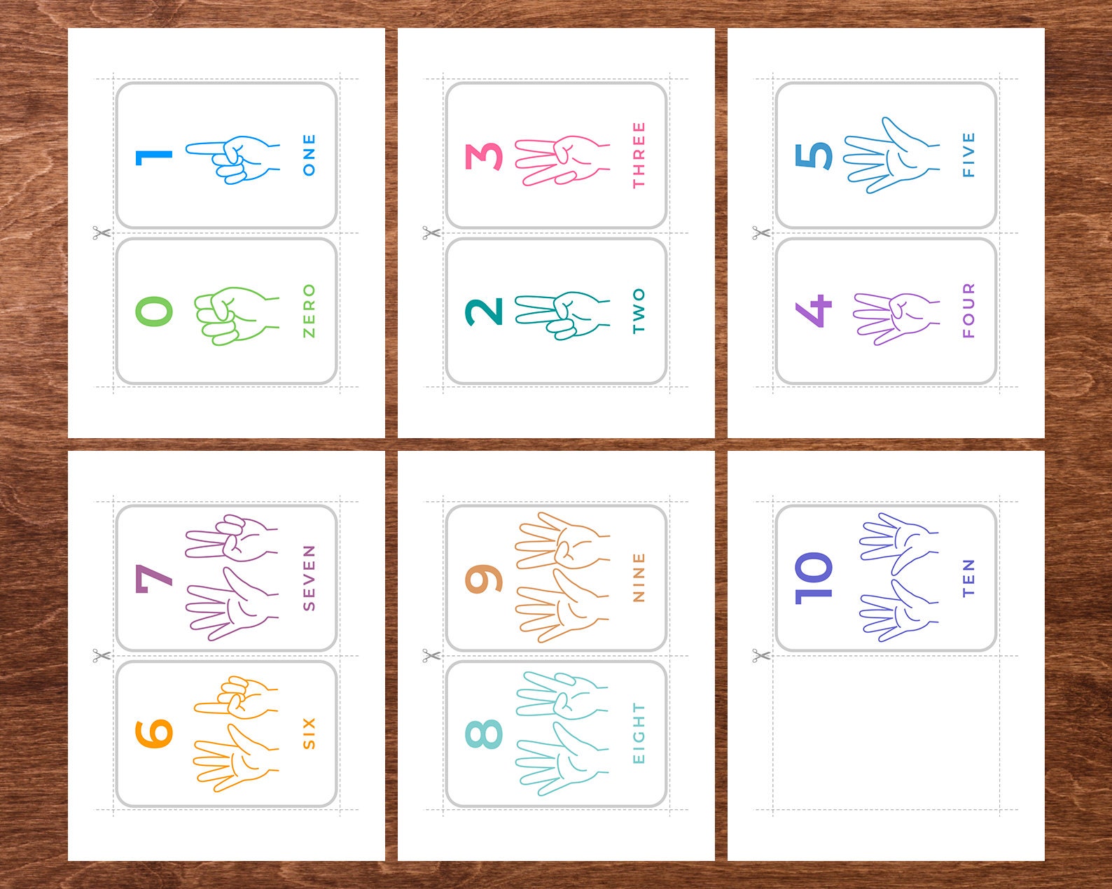 FINGER COUNTING Printable, Count the Fingers, Early Maths. Preschool ...