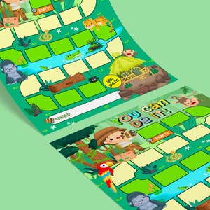 Jungle Reward Chart | Printable Safari Kids Behavior Chart | Potty ...