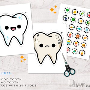 Dental Health Game Printable PDF, Preschool Toddler Tooth Activity ...