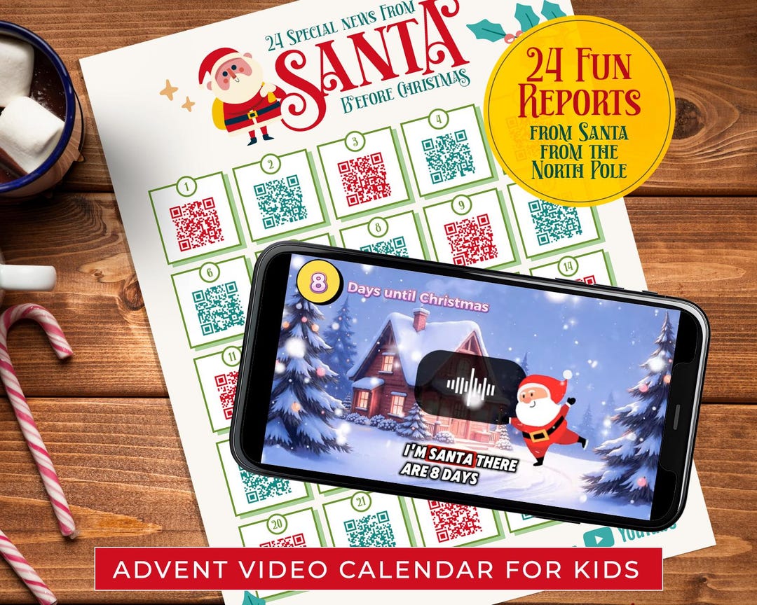 Advent Calendar for Christmas Countdown for Kids | Christmas Countdown ...