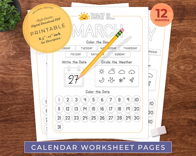 Rainbow Homeschool Daily Calendar Notebook. Kindergarten-2nd Grade ...