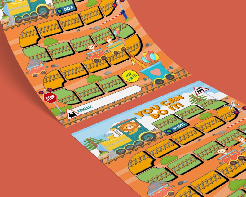 Train Reward Chart | Potty Training Chart | Zoo Animal Reward Chart ...