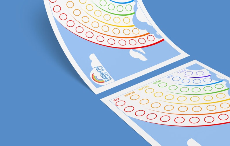 Rainbow Snack Mat | Color Sorting Activity | Printable Mat | Digital ...