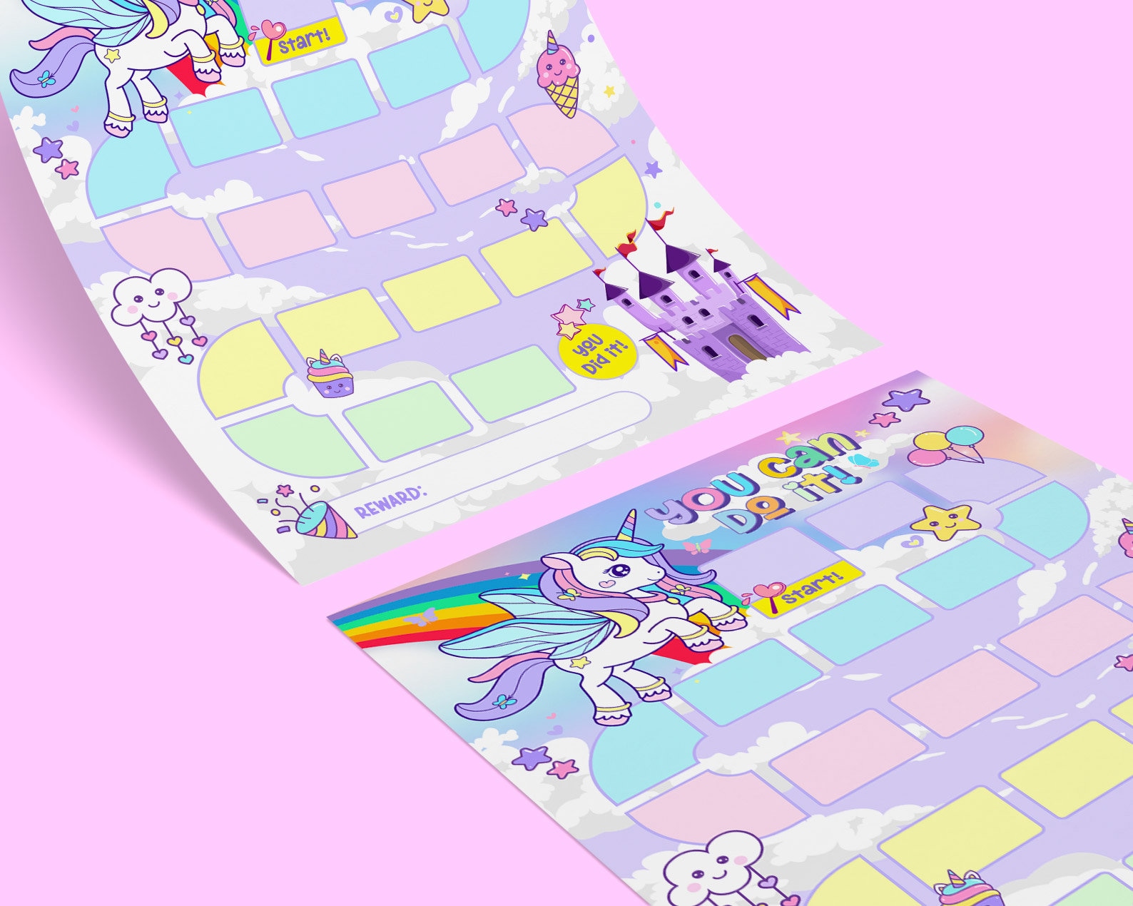 Unicorn Reward Chart | Daily Chore Chart | Kids Routine Sticker Chart ...