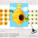 Bee Counting Printable Activity for Toddler, Counting Activity 1-10 ...