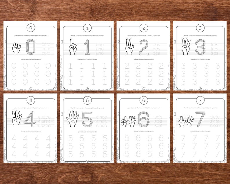 Numbers 0 to 100, Tracing Sheets for Numbers, Learn the Numbers, Trace ...
