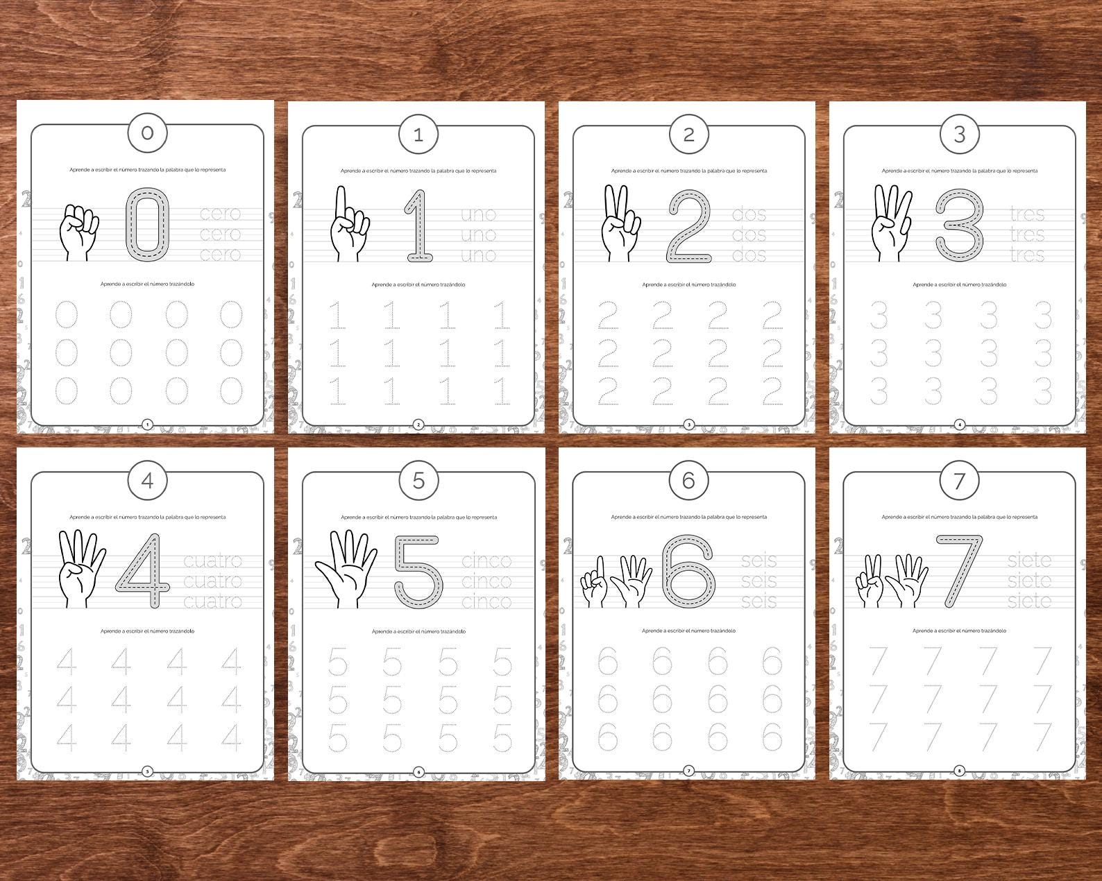 Numbers 0 to 100, Tracing Sheets for Numbers, Learn the Numbers, Trace ...