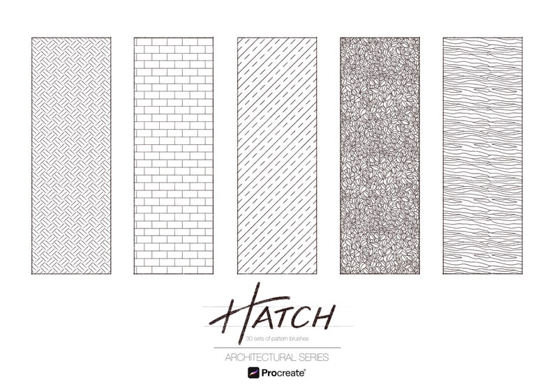 30 Architecture Brush/hatch for Procreate - Etsy