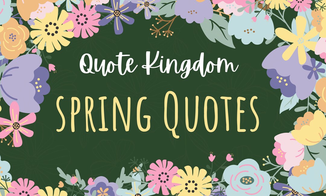 Spring Quotes - Journal Prompts, Printable Words, Instant Download ...