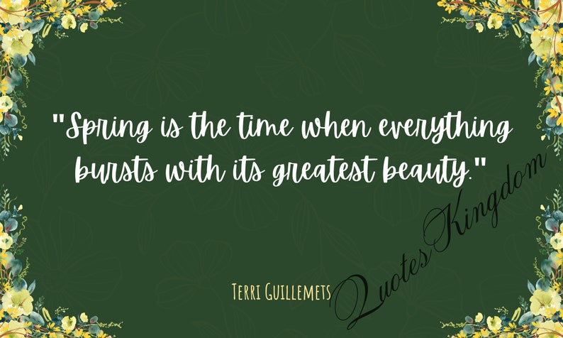 Spring Quotes - Journal Prompts, Printable Words, Instant Download ...