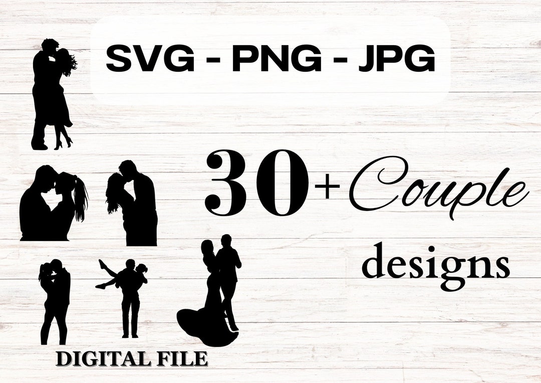 Couple SVG Bundle, Couple PNG Bundle, Couple JPG Bundle, Couple ...