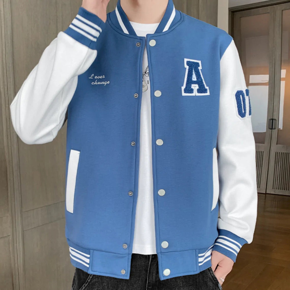 Mens College Baseball Jacket - Etsy