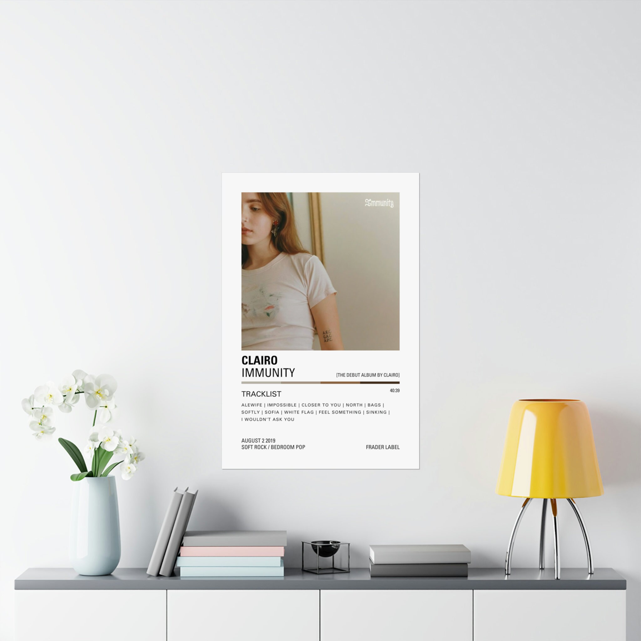 Clairo Poster Immunity Album Cover / Gift for Indie Pop Fans / Home ...