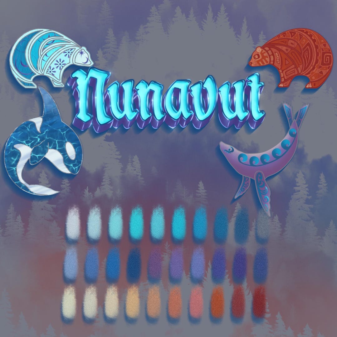 Procreate Color Palette "nunavut" 30 Colors (digital Download) - Etsy