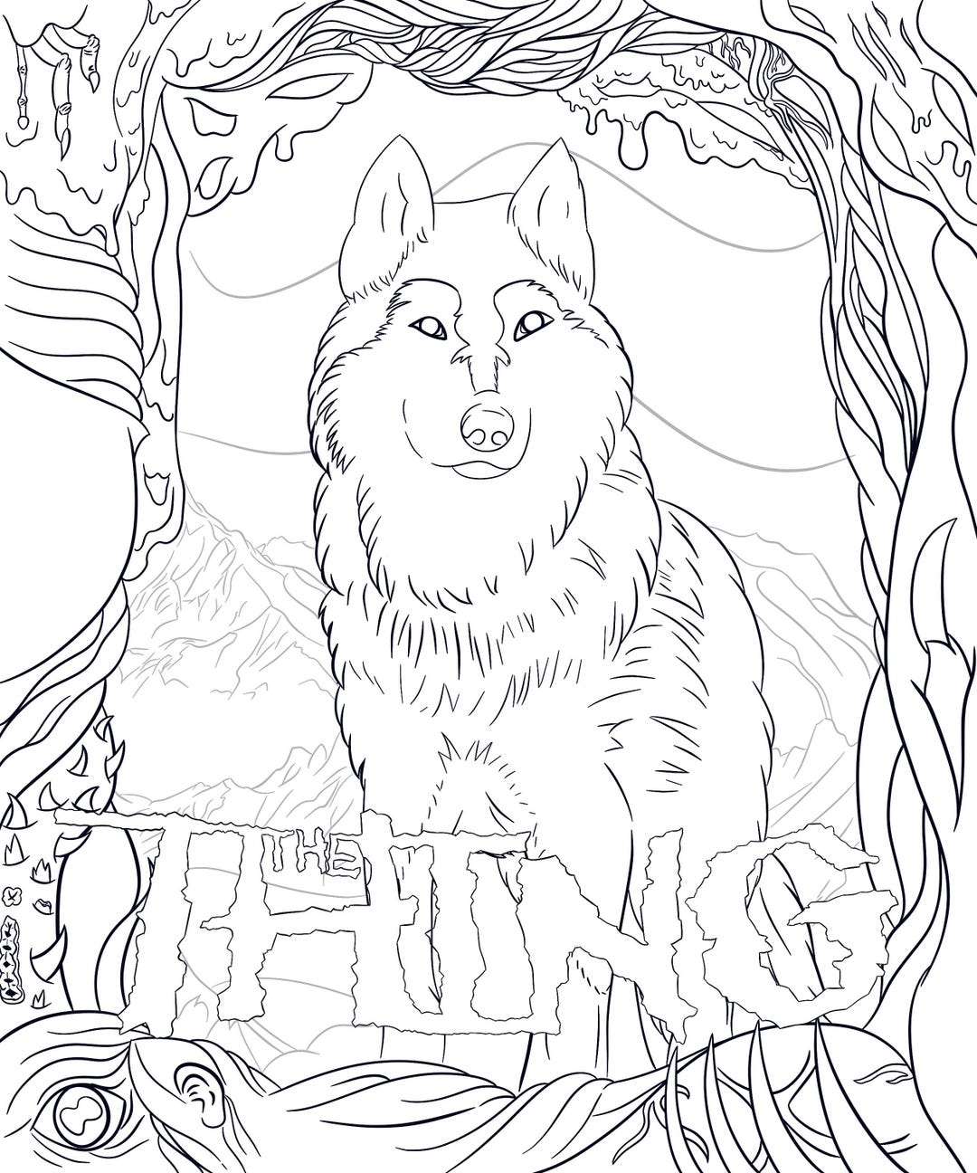 The Thing Coloring Page Printable - Etsy