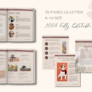 Pet Product Catalog Template - Etsy