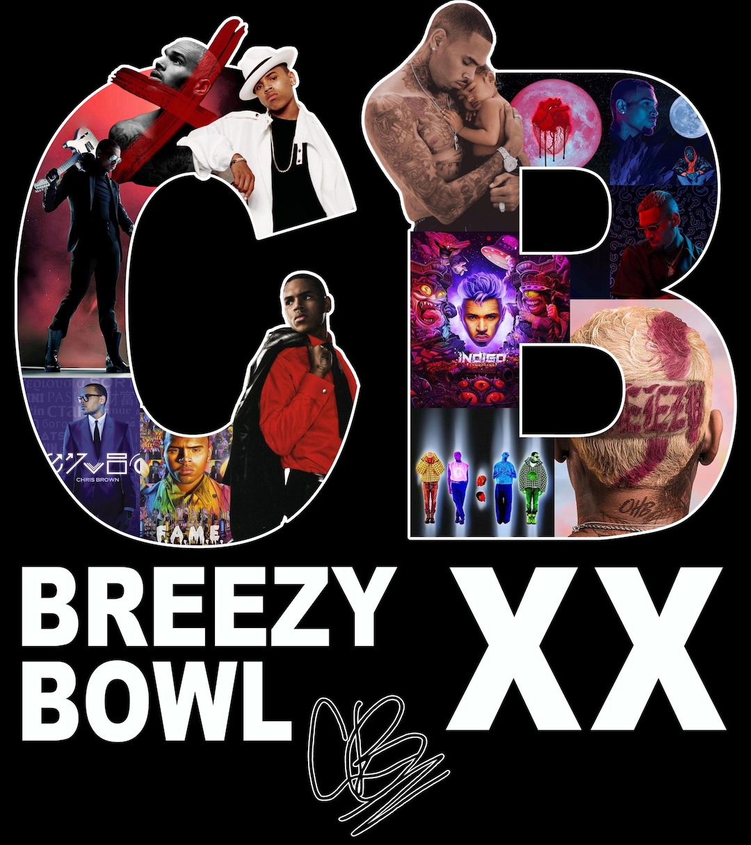 Chris Brown PNG File, Breezy Bowl Xx Digital File, Chris Brown Tour PNG ...